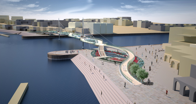 Linking The Islands Lusail Pedestrian Bridges Qa